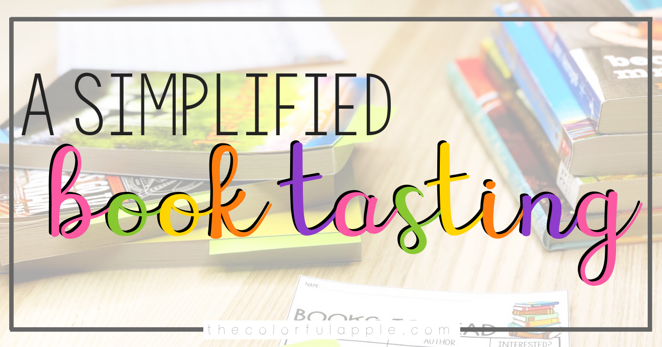 A Simplified Book Tasting in the Elementary Classroom