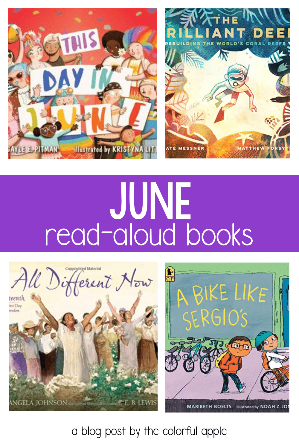 Read Aloud Books for June for the Elementary Classroom