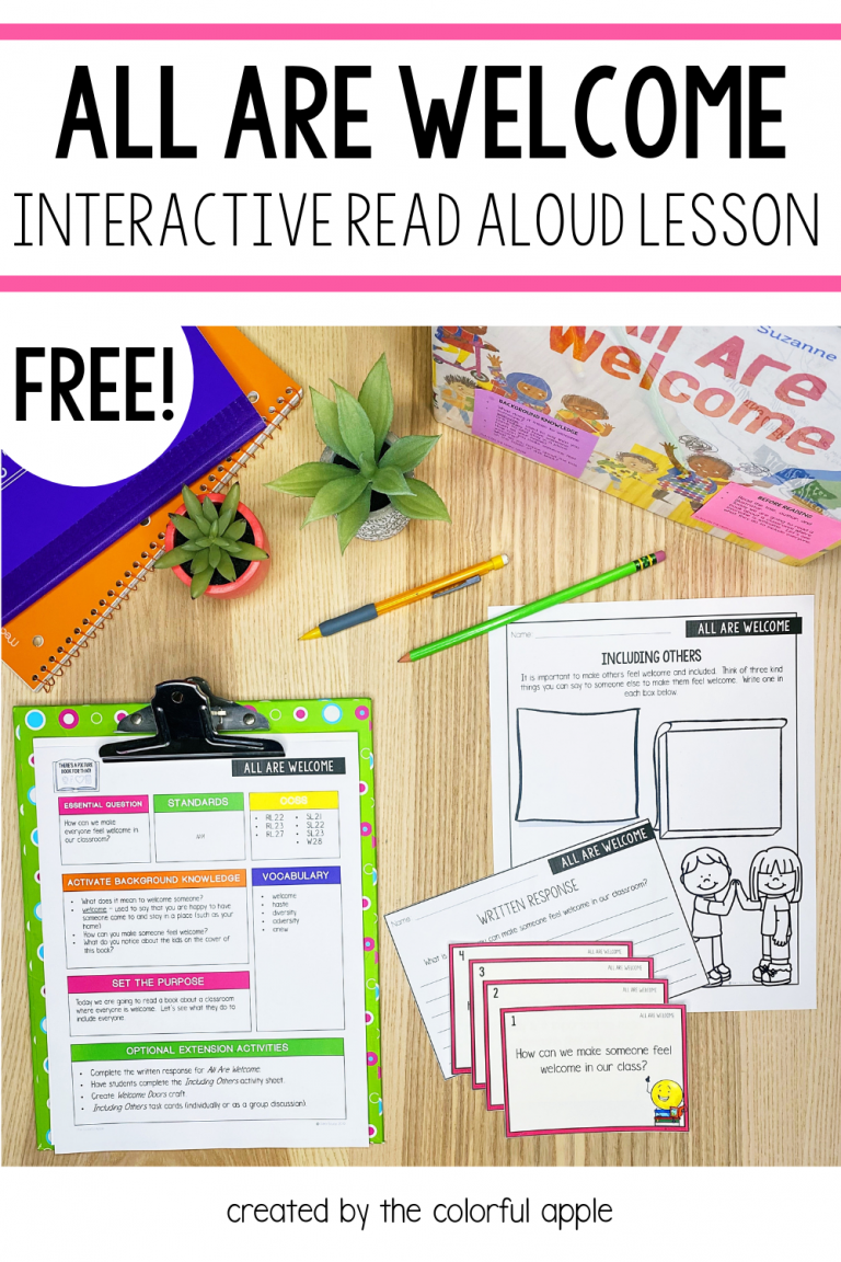 FREE All Are Welcome Lesson Plan and Activities