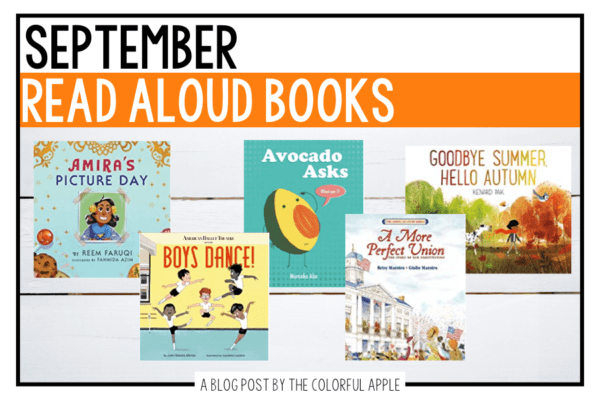 Read Aloud Books for September in the Classroom
