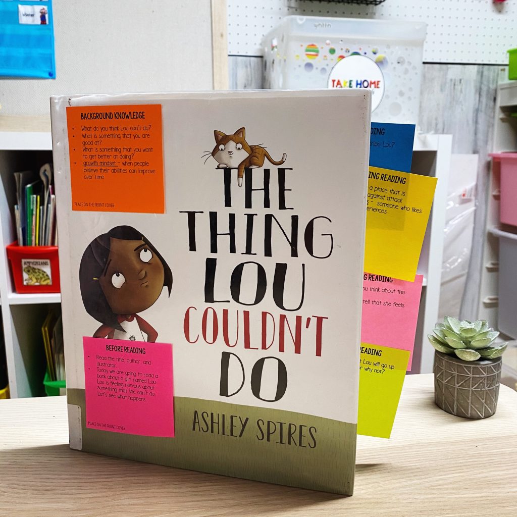 Growth Mindset with The Thing Lou Couldn't Do - The Colorful Apple