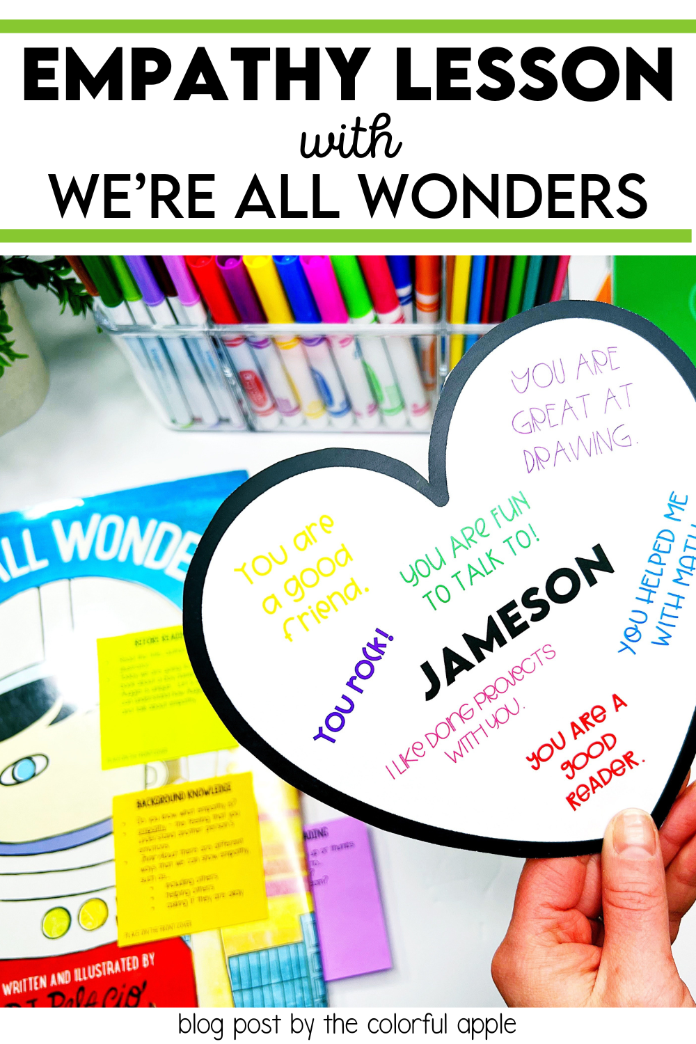 Teaching Empathy with We're All Wonders - The Colorful Apple
