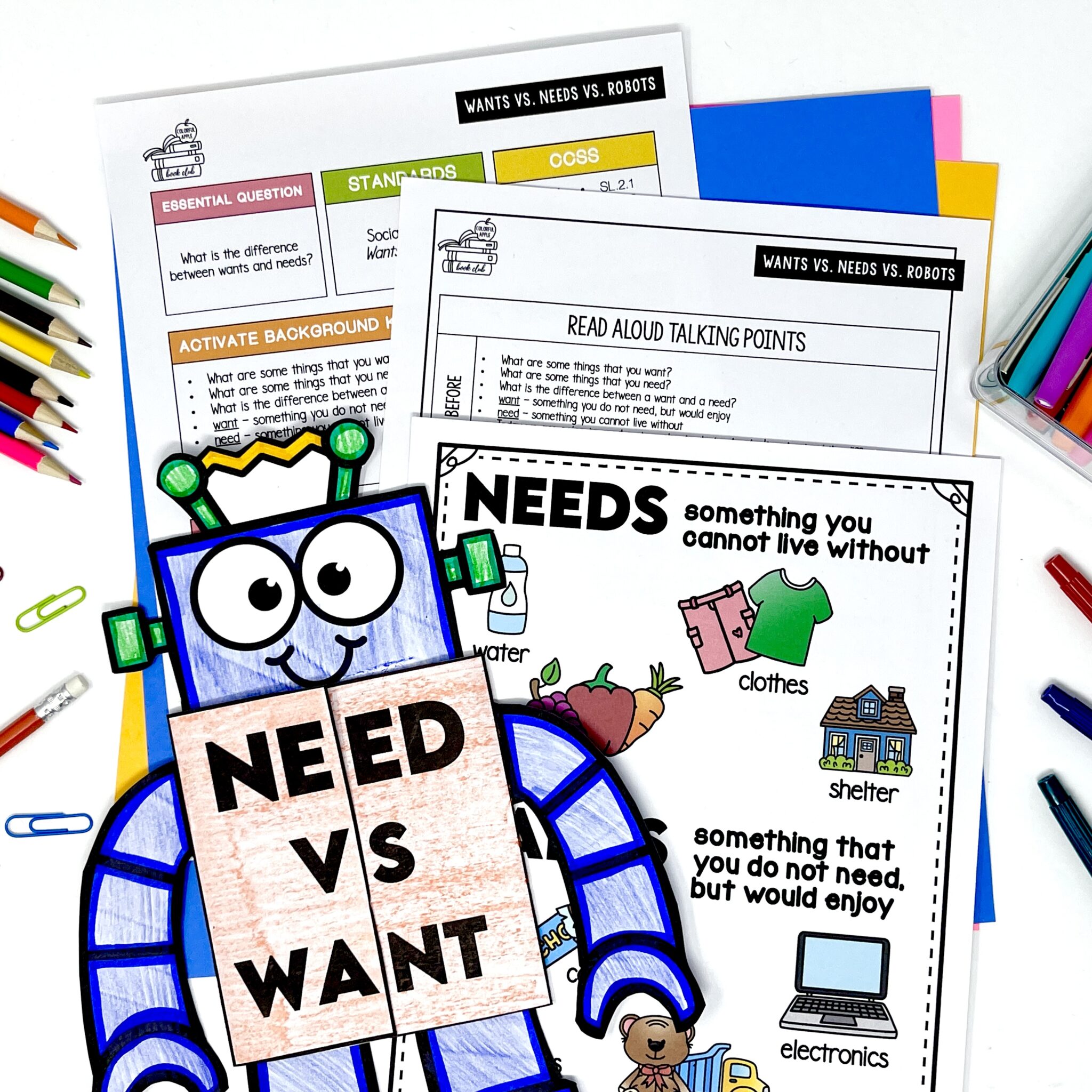 Wants vs Needs Picture Books