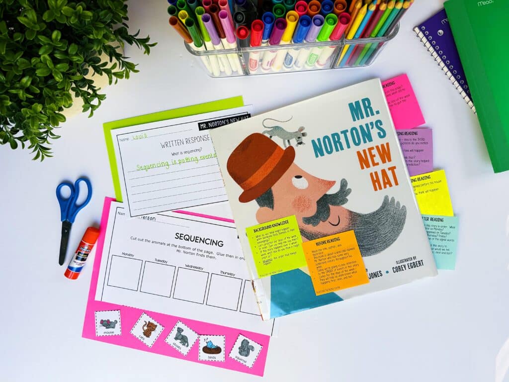 Teaching Sequencing with Mr. Norton's New Hat - The Colorful Apple